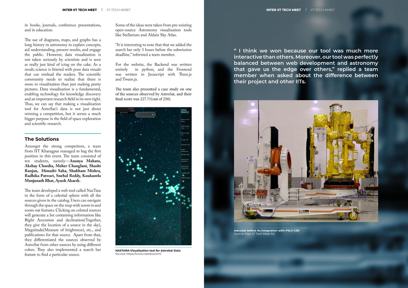 Science from Space: Visualizing AstroSat's Data